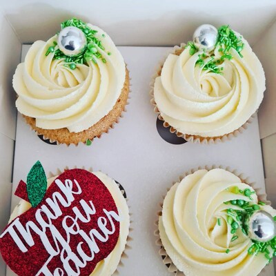 Teacher Thank You Cupcake Toppers Teacher Thank You Gifts - Etsy