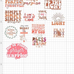 30 Boho Thank You Stickers SVG PNG Bundle Digital Thank You Printable ...