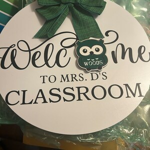 Classroom Door Decor Interchangeable Sign Classroom Welcome Teacher ...