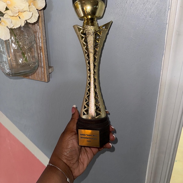 Trophy Monster Smiley Happy Face Thumbs up 5/16" Thick Wood Sculpture ...