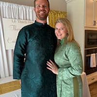 Mom and Daughter Cyan Pearls Ao Dai Set Pre-made Traditional Vietnamese ...