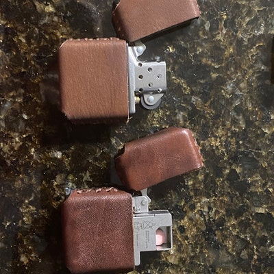 Crazy Horse Leather Lighter Case Handmade Leather Product Lighter ...