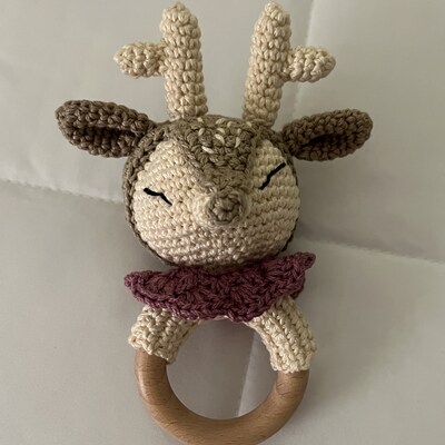 Newborn Baby Rattles Deer Animal Rattles for Baby - Etsy