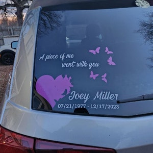 Truck Driver in Loving Memory Decal, Custom in Loving Memory Car Decal ...
