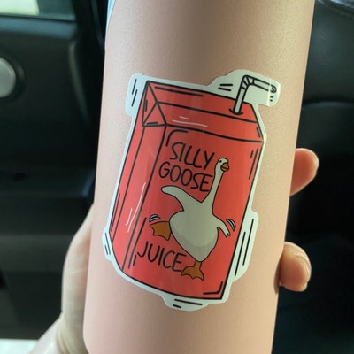 Certified Silly Goose on the Loose Sticker, Silly Goose Waterproof ...