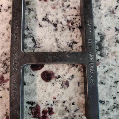 Wrought Iron Letter H, Forged Letters, 6th Anniversary Gift, Forged ...