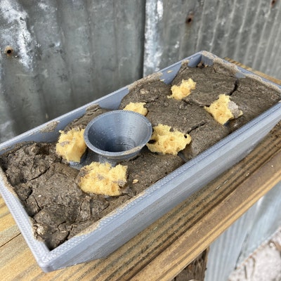 IMPROVED DESIGN Mason Bee Mud Box Clay Station Solitary Bee Nesting ...