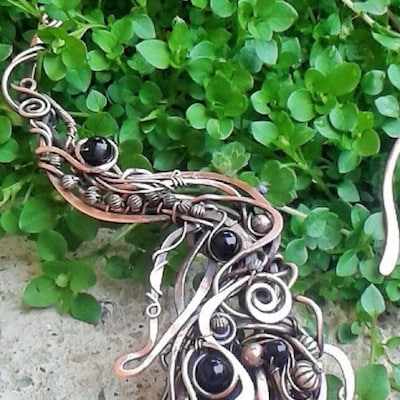 Copper Wire Arm Bracelet,copper Wire Arm Bracelet With Purple Natural ...