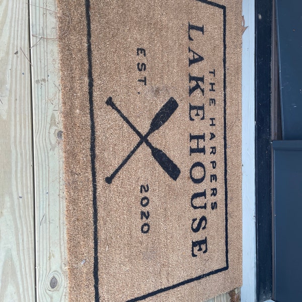 Lake House Doormat- Lakehouse Doormat, Lake Life Doormat, Custom Lake ...