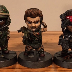 Chibi - USMC Set 1 - 3d Printed Miniatures - Etsy