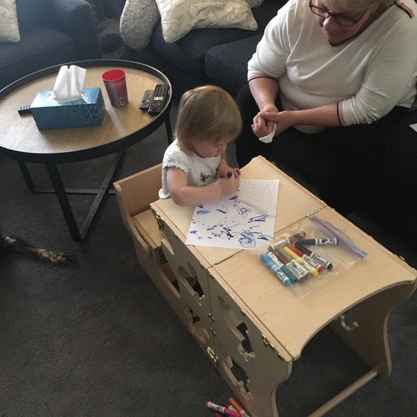 Kids Learning Chair Kitchen Step Stool Children Table Learning Chair ...