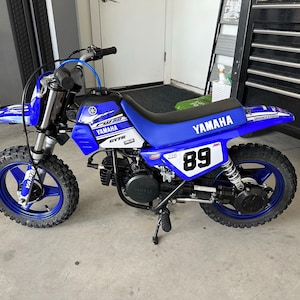 YAMAHA PW50 Graphics Full Kit 1985 - 2021 Blue Black Mini# Plates ...