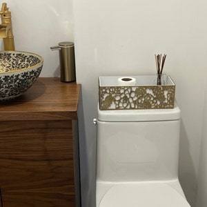 Toilet Tank Box, Bathroom Toilet Storage, Storage Box, Toilet Tank Tray ...