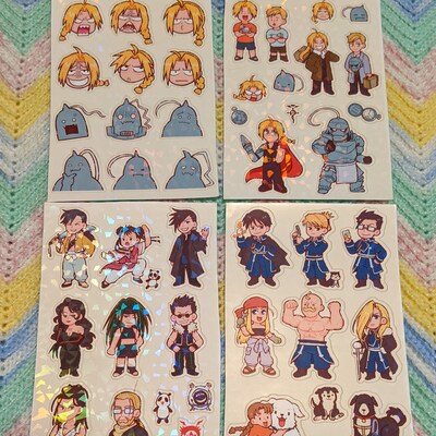 FMA Holographic Sticker Sheet - Etsy