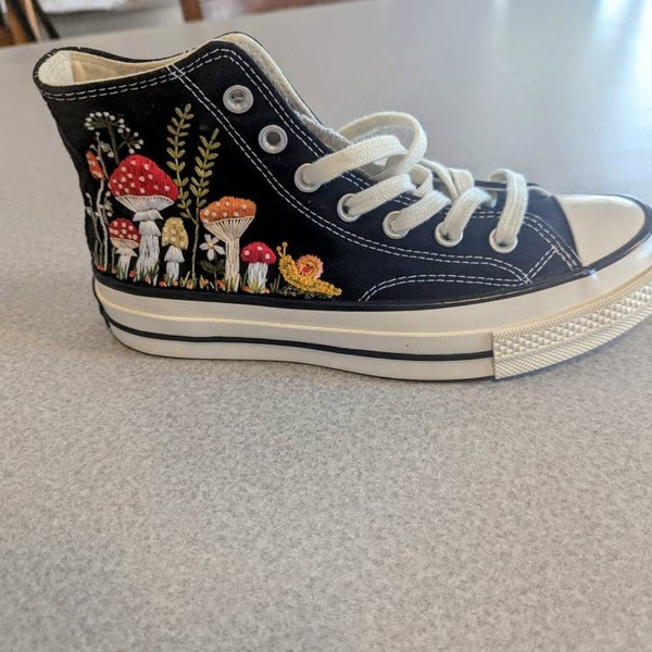 Custom Converse Chuck Taylor Mushrooms Embroidered Converse Shoes ...