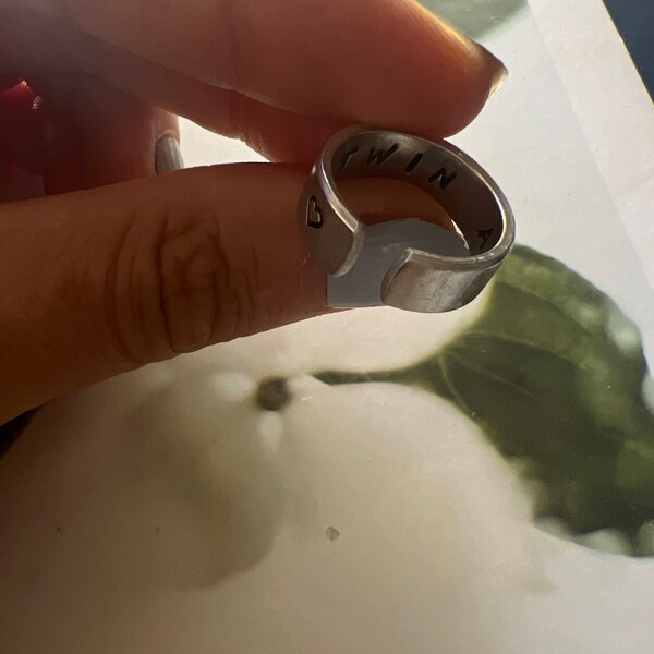 Twin One Twin Two Bracelet Set, Twins Bracelets, Split Half Word Cuff ...