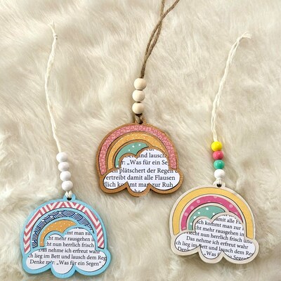 Instant Digital Download Rainbow Themed Bag Tag/keychain Svg File ...
