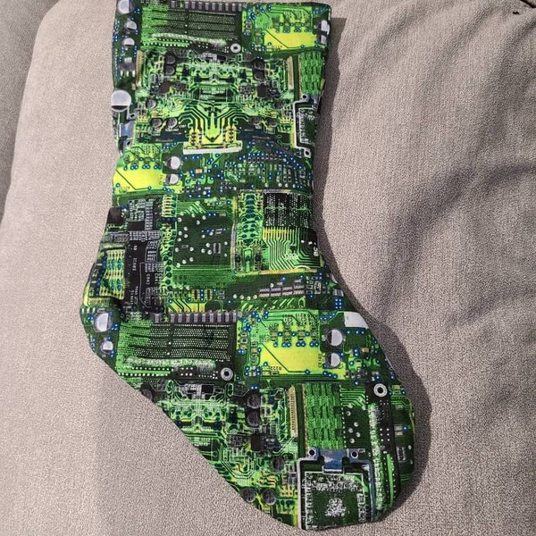 Custom Circuit and Motherboard Christmas Stocking for Tech Lovers, Made ...
