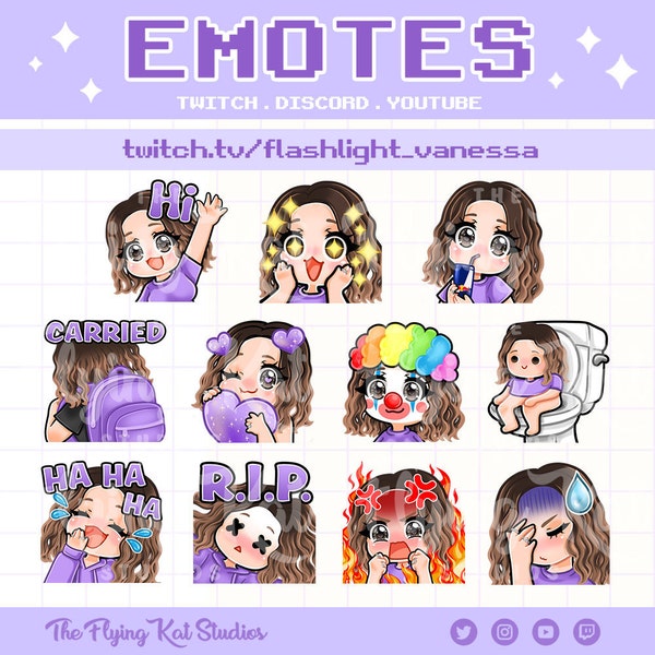Emotes P2U / Pacote de Emotes Twitch / Emote Twitch / Conjunto de ...