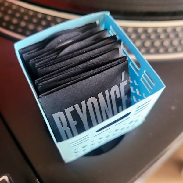 Mini Vinyl Record and Sleeve Template | for Minis, Dollhouse, Party ...