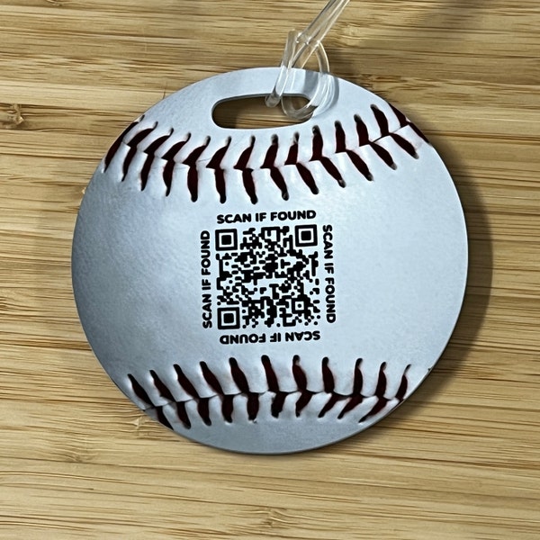 Round Tag, Personalized Sports Bag Tag, Backpack Name Tag, Custom ...