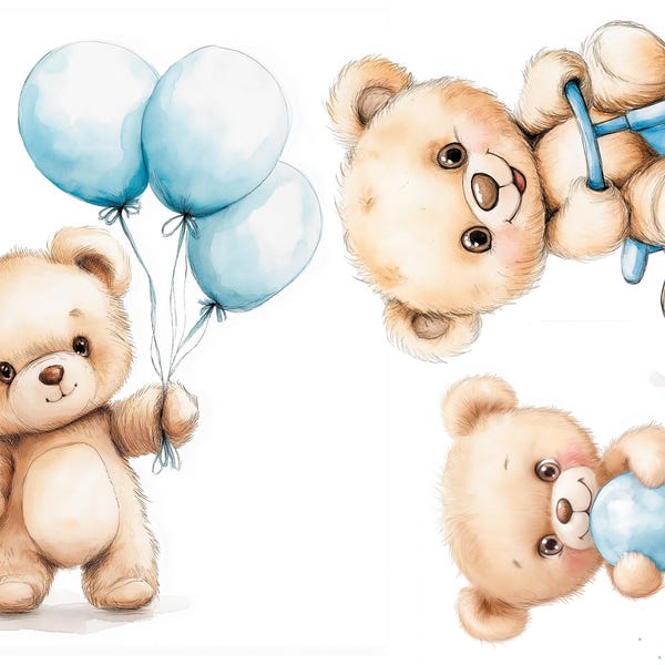 Teddy Bear Clip Art – for Prop Creation | High-resolution PNG - Etsy