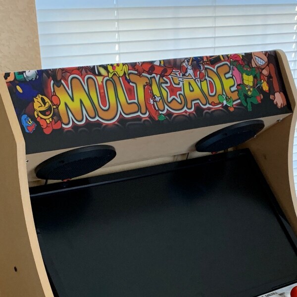 MVC Marvel Vs Capcom Arcade Multicade Marquee for Reproduction Header ...