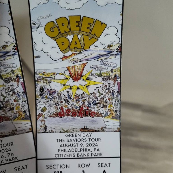 Physical Ticket Custom Personalized Laminated Concert Event Ticket ...