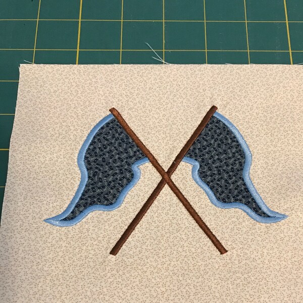 Color Guard Flags Applique Machine Embroidery Design - 5 Sizes ...