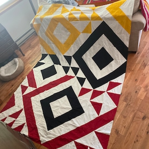 Minimal Triangles Quilt Pattern PDF Download Easy Sewing for - Etsy