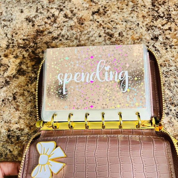 Rose Gold Dashboard | Budget Binder Dashboard |cash Envelopes | Binder ...