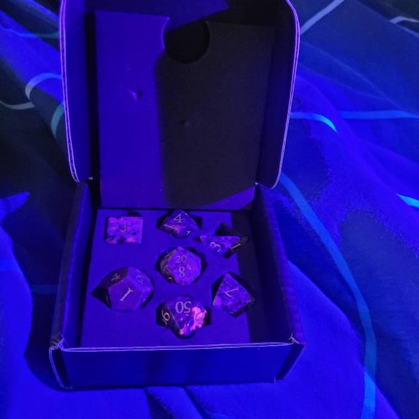 Full Set Yooperlite Gemstone Dice| Stone Dice Set |engraved Gemstone ...
