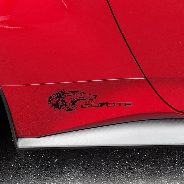 X2) 5.0L COYOTE V8 Engine Vinyl Decal Sticker Fits Ford Mustang 3.5" X ...