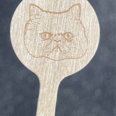 Signature Cat Drink Stir Stick, Wood Engraved Cocktail Sticks, Wedding ...