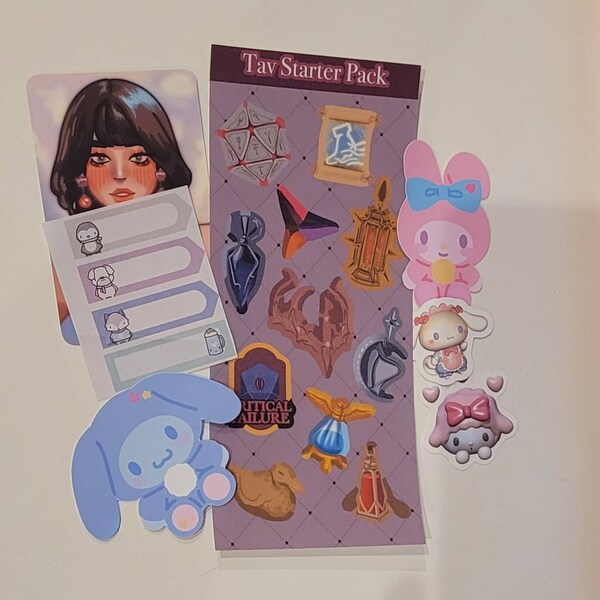 Pixel Crosses Gothic Emo Holographic Sticker Sheet Korean Stickers ...