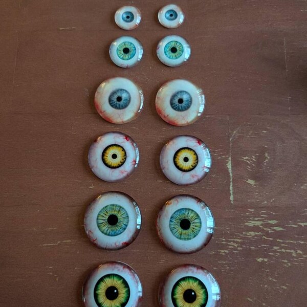 Green Speckled Frog Eyes Realistic Glass Animal Taxidermy Craft Eyeball ...
