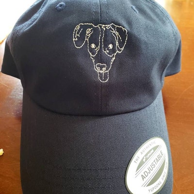 Custom EMBROIDERED Pet Hat Using Pet Photo Personalized Dog Hat Custom ...