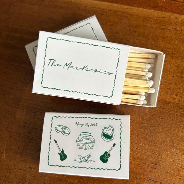 Custom Matchboxes / Custom Matchbook Art / Sketch / Custom Matches ...