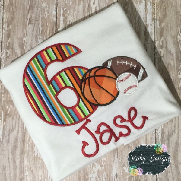 Digital Machine Embroidery Design - Sports Balls Applique - Etsy