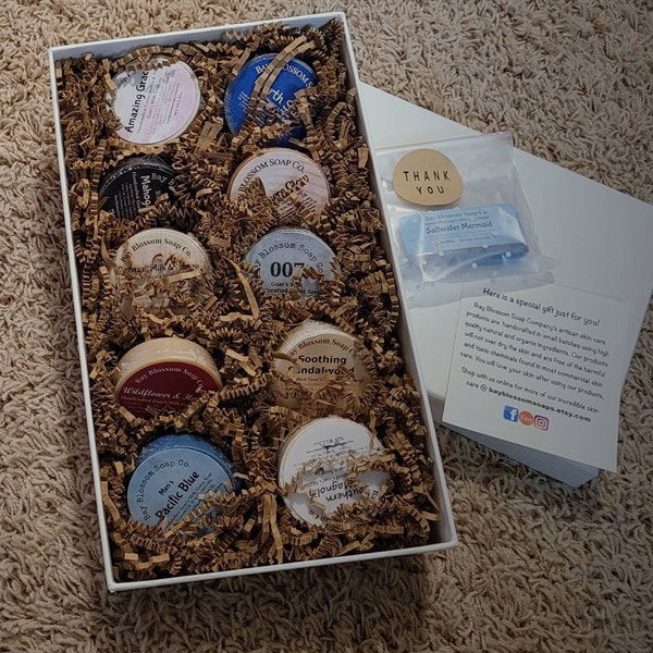 Mini Guest Soap - Set of 10 Assorted Soaps, Guest Soap Gift Set, Soap ...