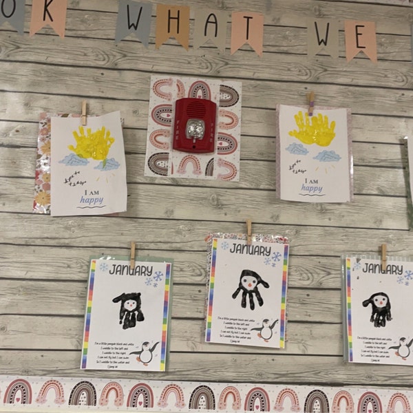 Memory Book Handprint Craft, Printable Handprint Calendar Activity, 12 ...