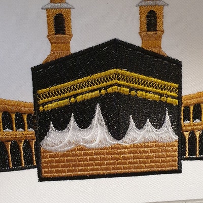 Digital, Kaaba, Hajj, Madina, Makkah, Arabic, Machine Embroidery Design ...