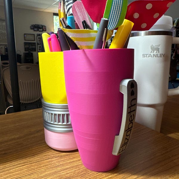 The Dual Sided Pen/pencil Holder for Teachers Desk or Classroom - Etsy