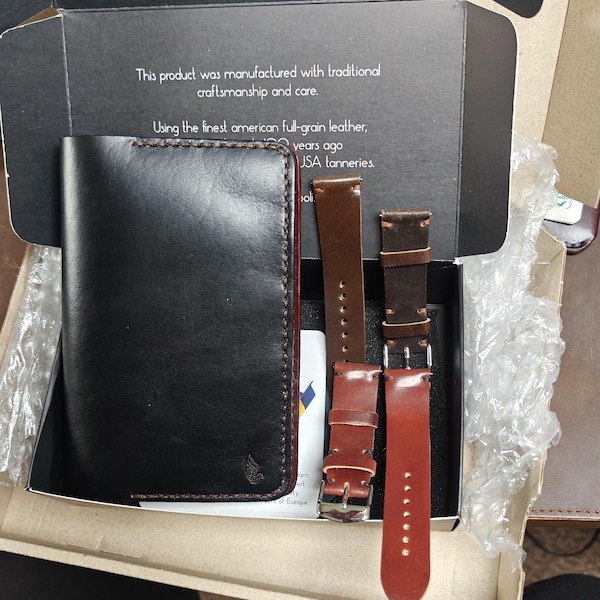 Horween Leather Watch Strap Band in Brown Chromexcel / 100% Handmade ...