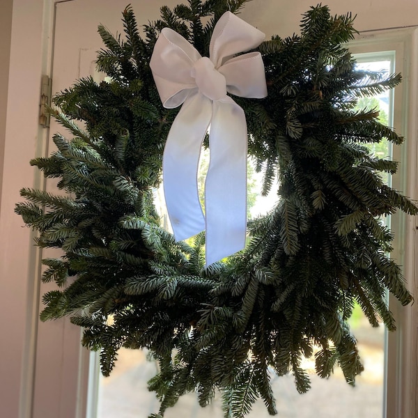 Natural Burlap Handmade Wired Bow Choose Size Fall Bow Autumn Bow ...