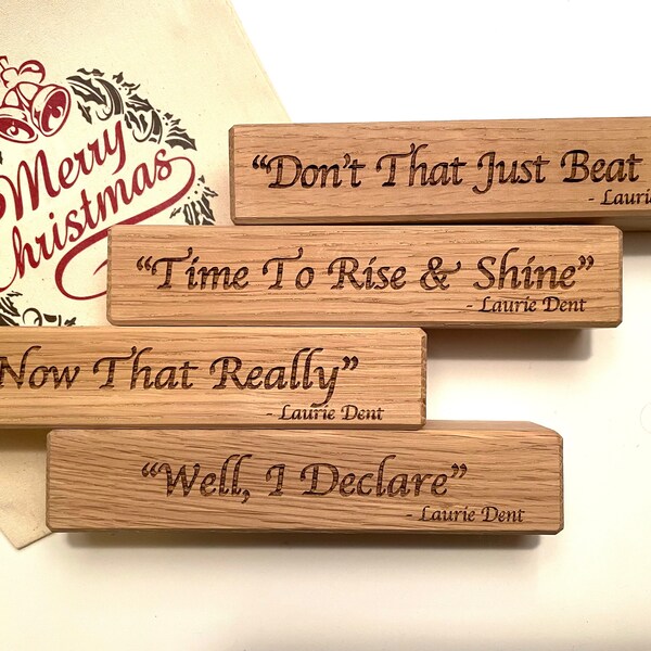 Personalized Wooden Quote Block, Custom Wood Block, Home Decor, Office ...
