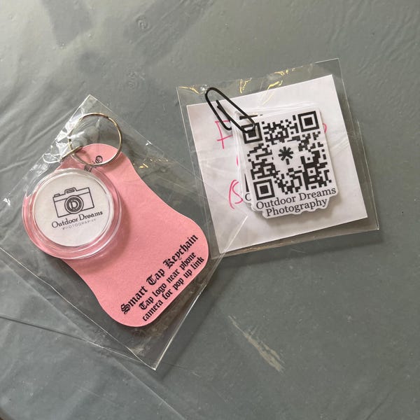 Custom NFC Business Tap Keychain With QR Code | Smart Tap Keychain ...