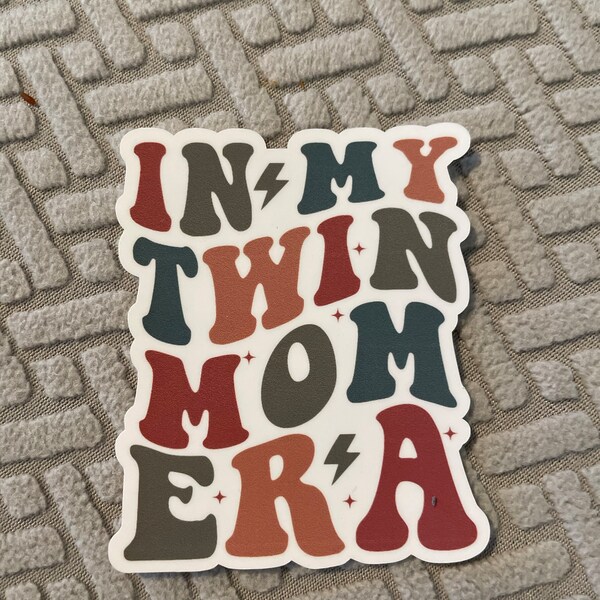 Twin Mom Sticker Twin Mom Era Twin Mom Gift Twin Mom Kindle Cover Twin ...