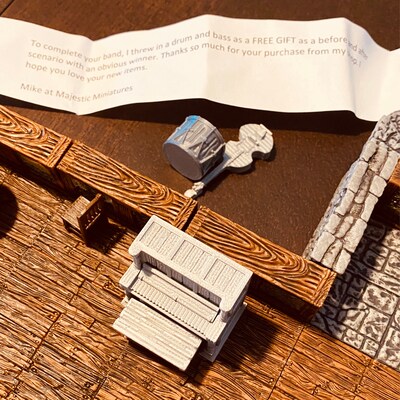 Dnd Piano and Bench Village Tavern Tabletop Terrain Miniature RPG D&D ...