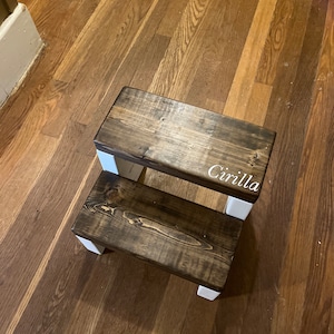 Personalized Modern Kids Step Stool Personalized Kid Step - Etsy